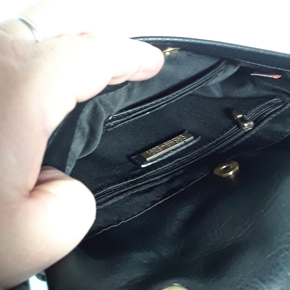 Sasha & Sofi Black And Leopard Print Crossbody Bag - Gem